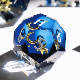 Etoile Royale Astronomy Star Dice - Sharp Edge Resin Dice Set ...