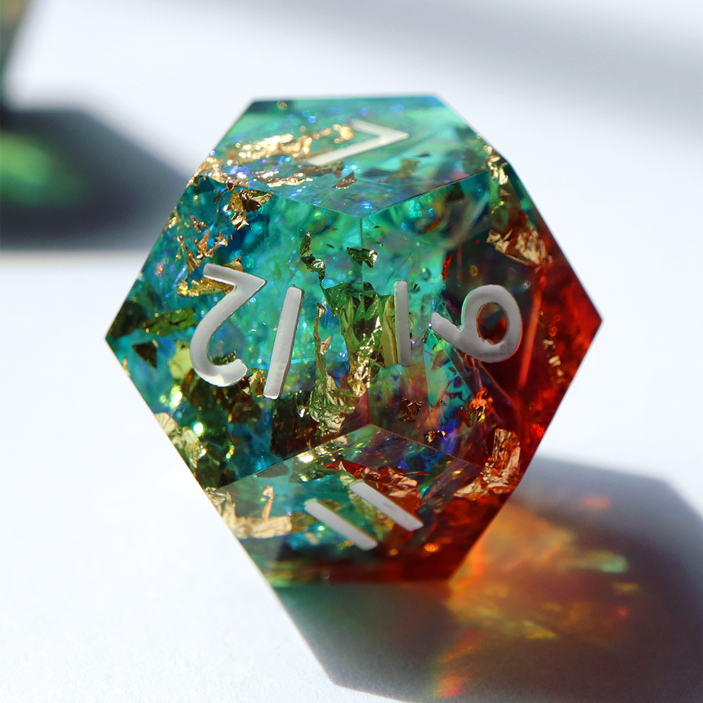 The Magician's Dream Holographic Dice - Sharp Edge Resin Dice Set ...