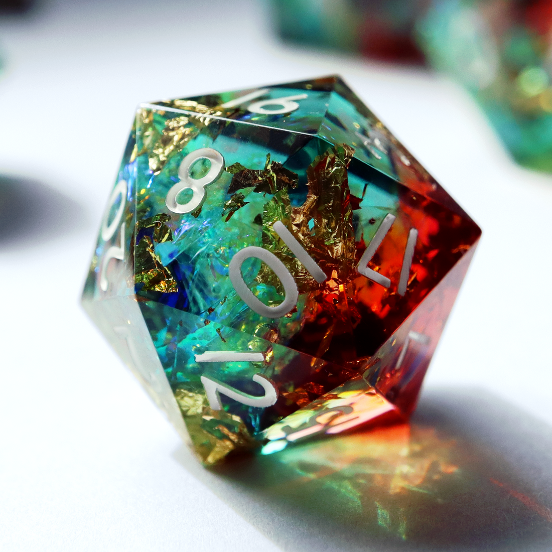 The Magician's Dream Holographic Dice - Sharp Edge Resin Dice Set ...