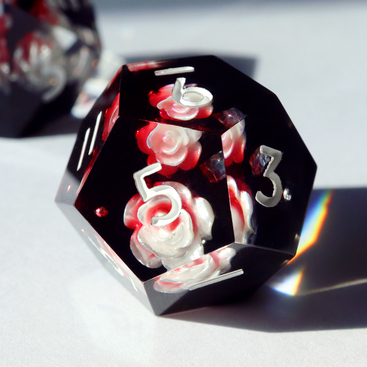 Unloved Rose Dice - Sharp Edge Resin Dice Set – Everything Dice