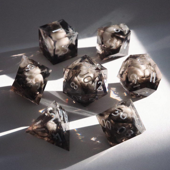 Dark Martyr Dice - Sharp Edge Resin Dice Set – Everything Dice