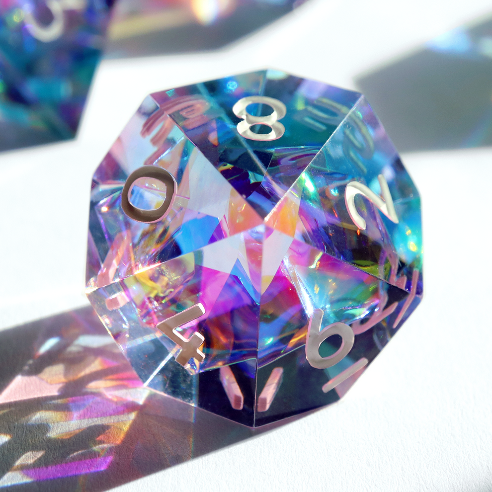Superillusion Holographic Dice - Sharp Edge Resin Dice Set – Everything ...