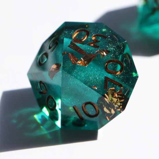 Decay Deco - Sharp Edge Resin Dice Set – Everything Dice