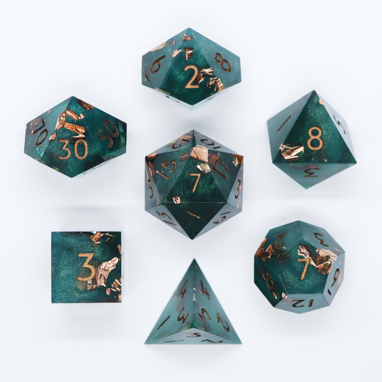 Decay Deco - Sharp Edge Resin Dice Set – Everything Dice