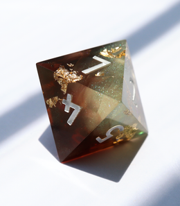 Earthtones Druid Ranger Dice - Sharp Edge Resin Dice Set – Everything Dice