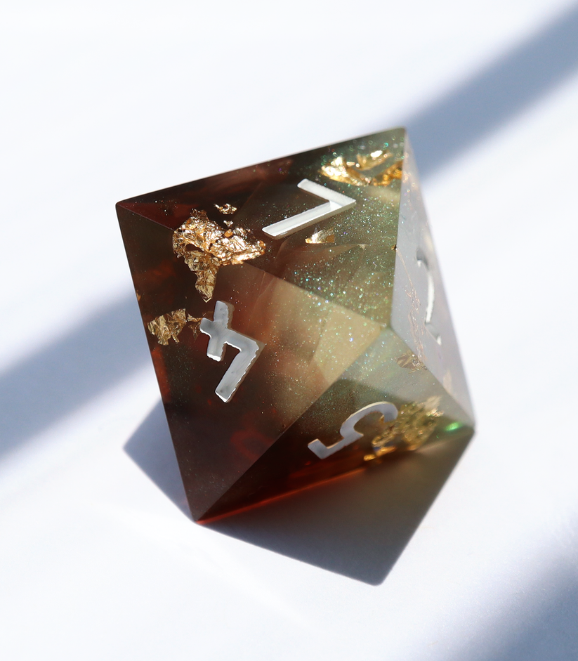 Earthtones Druid Ranger Dice - Sharp Edge Resin Dice Set – Everything Dice