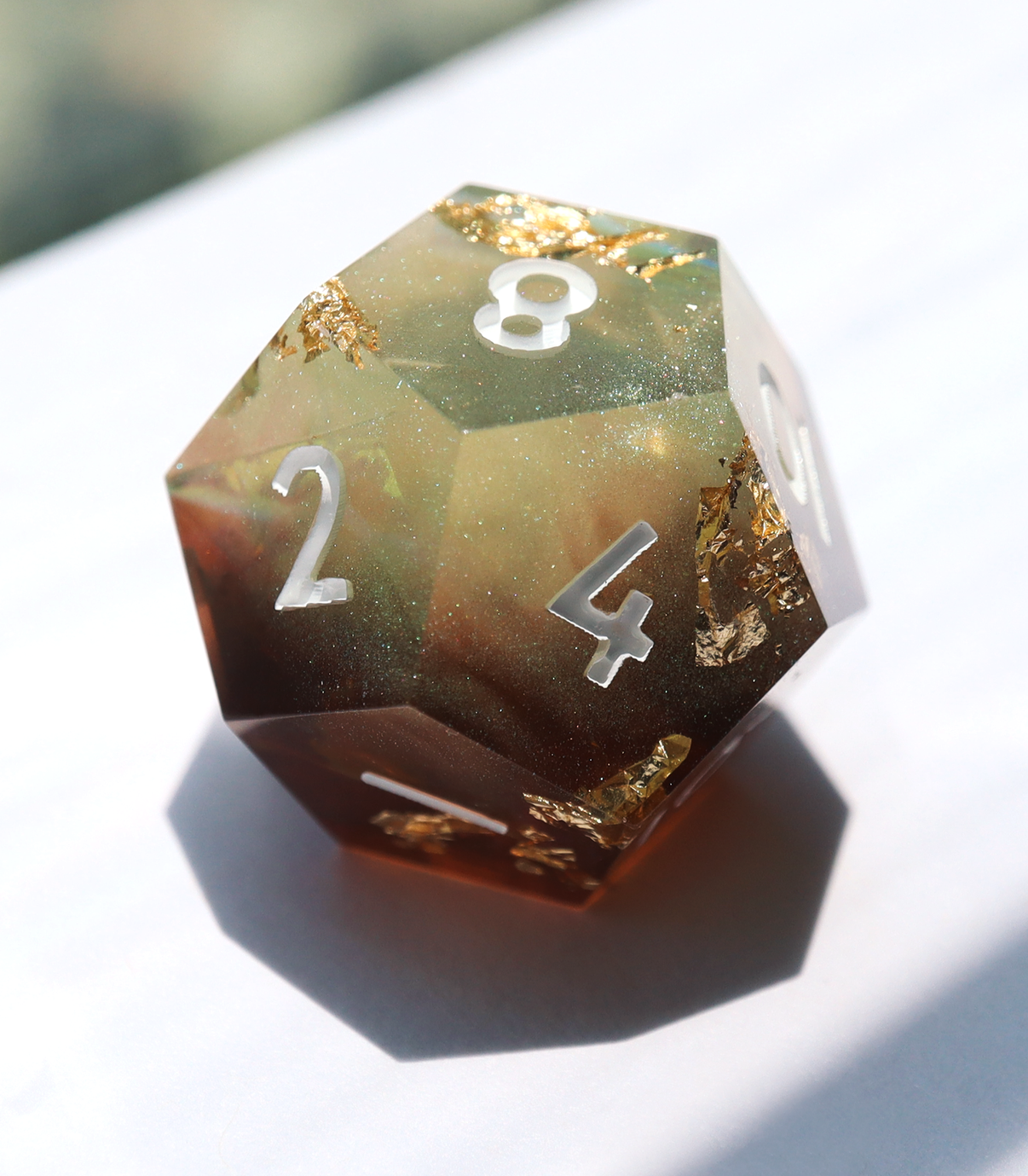 Earthtones Druid Ranger Dice - Sharp Edge Resin Dice Set – Everything Dice