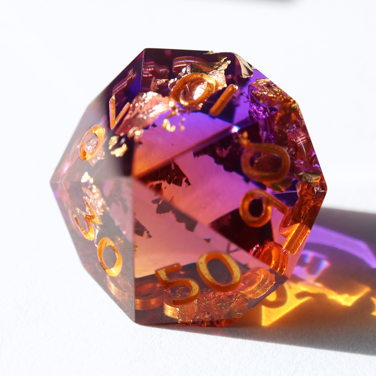 Eternal Sunset Retro Sunset Dice - Sharp Edge Resin Dice Set ...