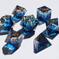 Sacred Flame Holographic Smoke Dice - Sharp Edge Resin Dice Set ...