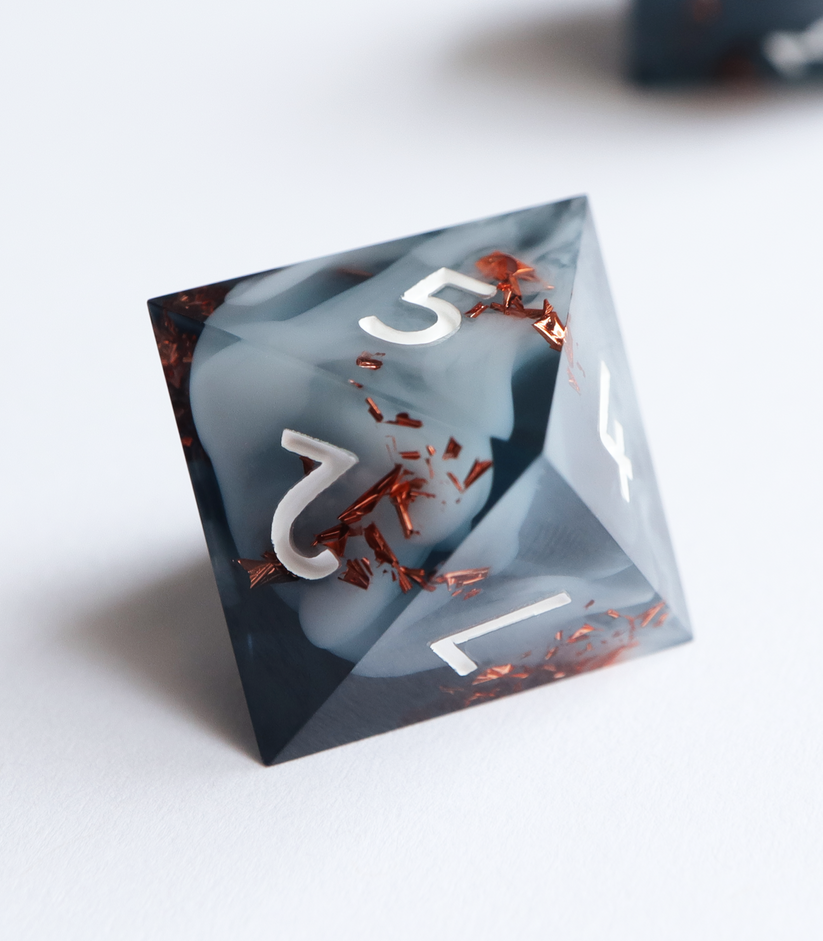 The Terror Smoke Dice - Sharp Edge Resin Dice Set – Everything Dice