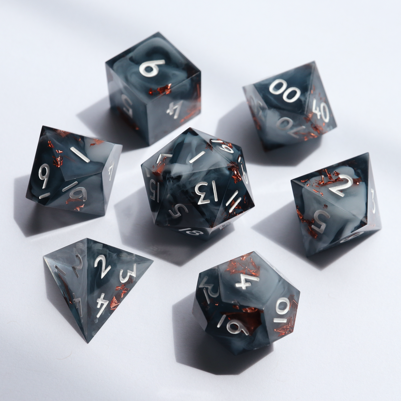 The Terror Smoke Dice - Sharp Edge Resin Dice Set – Everything Dice